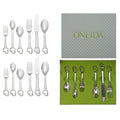 Set of 2 Oneida Duckling 6 Piece Child & Baby 18/10 Stainless Flatware ...